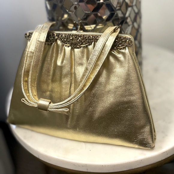 After Five | Bags | Vintage Gold Cocktail Clutch With Coin Purse | Poshmark